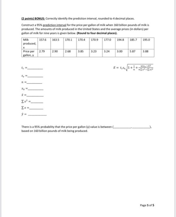 Solved (2 points) BONUS: Correctly identify the prediction | Chegg.com