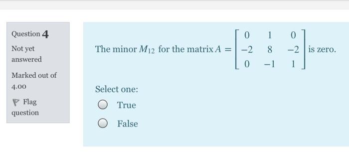 Solved Every upper triangular matrix is in row echelon form | Chegg.com