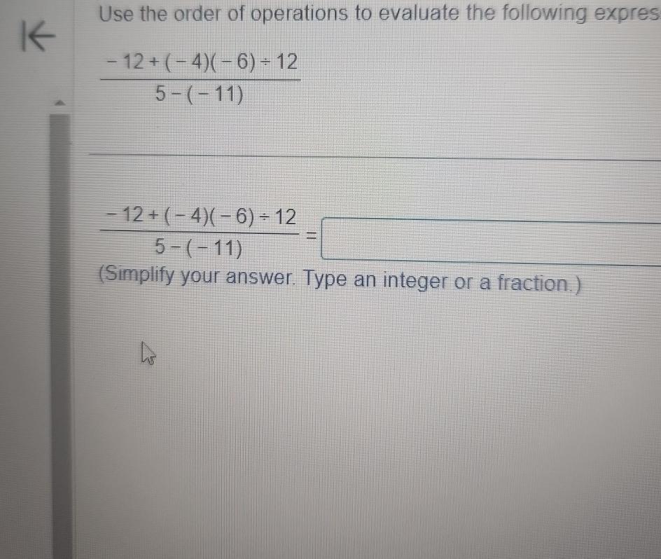 Solved Use the order of operations to evaluate the following | Chegg.com