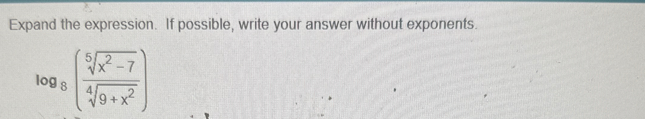 Solved Expand the expression. If possible, write your answer | Chegg.com