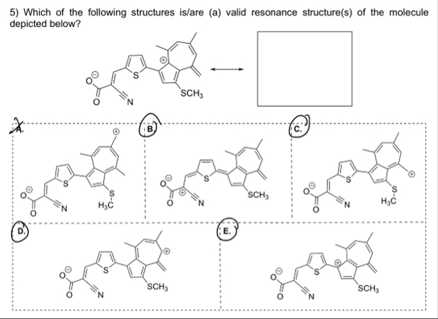 Solved Which of the following structures is/are (a) ﻿valid | Chegg.com