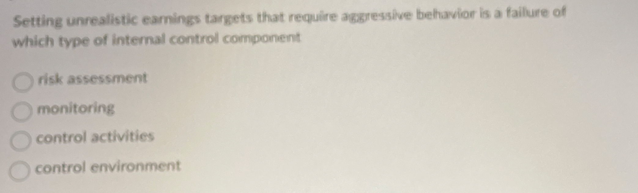 Solved Setting unrealistic eamings targets that require | Chegg.com