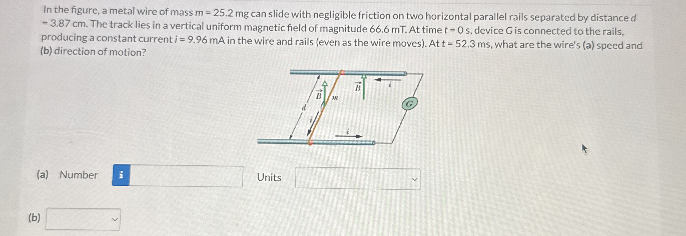 Solved In the figure, a metal wire of mass m=25.2mg ﻿can | Chegg.com