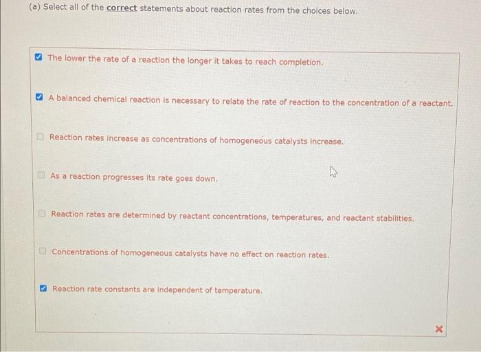 Solved (a) Select all of the correct statements about | Chegg.com