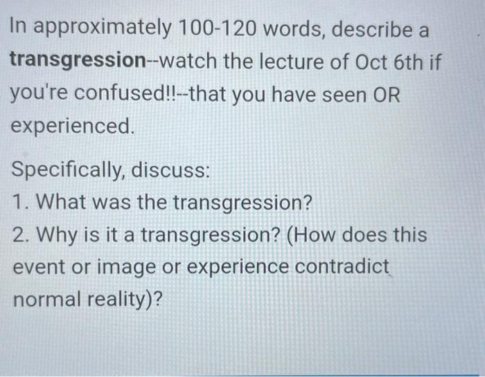 In approximately 100-120 words, describe a | Chegg.com