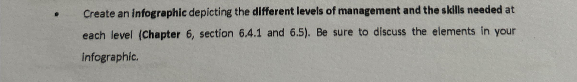Solved Create an infographic depicting the different levels | Chegg.com