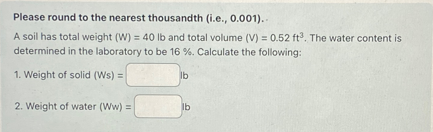 Solved Please round to the nearest thousandth | Chegg.com
