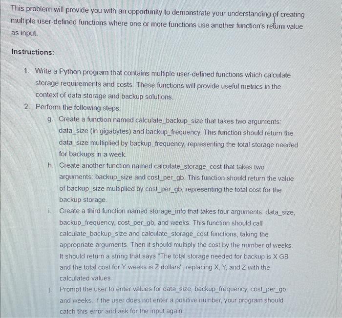 Solved his problem will provide you with an opportunity to | Chegg.com