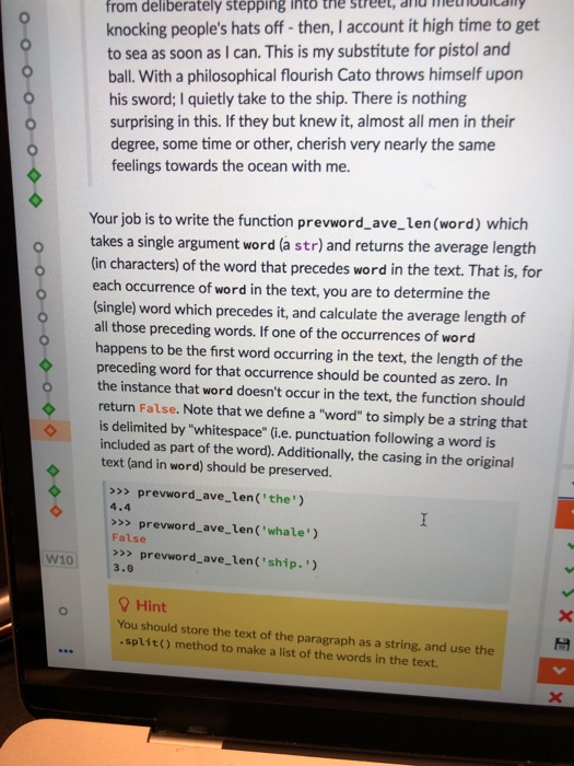 Solved - Tutoring Instructions Forum Problem w09 Let's play | Chegg.com