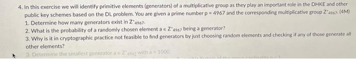 Solved 4. In this exercise we will identify primitive | Chegg.com