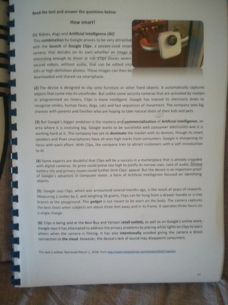 Solved Read the text and answer the questions below How | Chegg.com