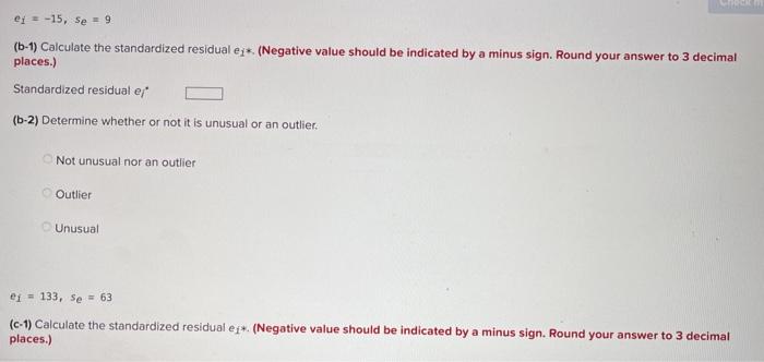 Solved ex = 25. Se = 11 (a-1) Calculate the standardized | Chegg.com