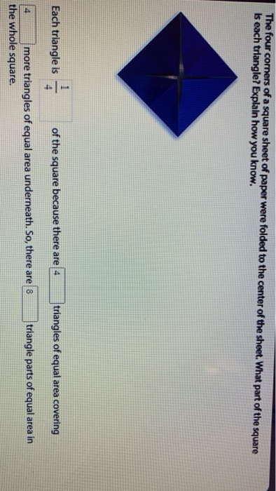 Solved The four corners of a square sheet of paper were | Chegg.com