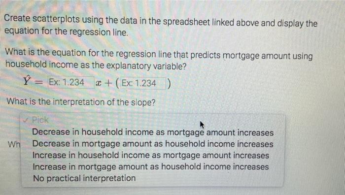Solved Create scatterplots using the data in the spreadsheet | Chegg.com Solved Create scatterplots using the data in the spreadsheet | Chegg.com