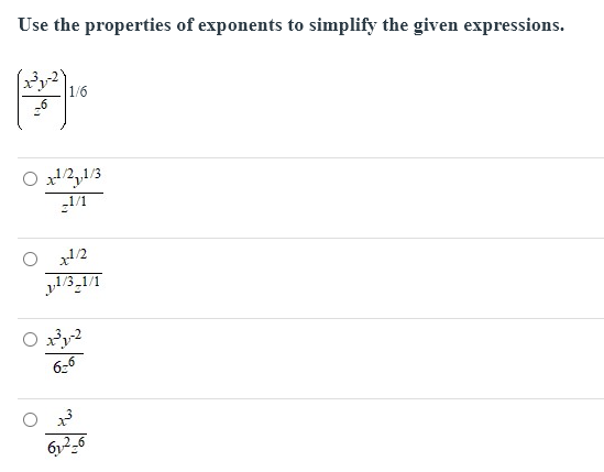 Solved Use the properties of exponents to simplify the given | Chegg.com