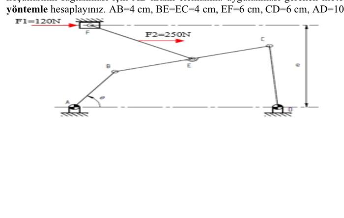 In the mechanism shown in the figure, at theta=55 | Chegg.com