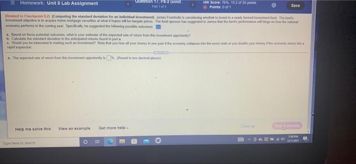 Solved Homework: Unit 8 Lab Assignment Weldon 17 PE2imi MW | Chegg.com