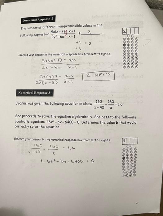 Solved Numerical Response 2 The number of different | Chegg.com