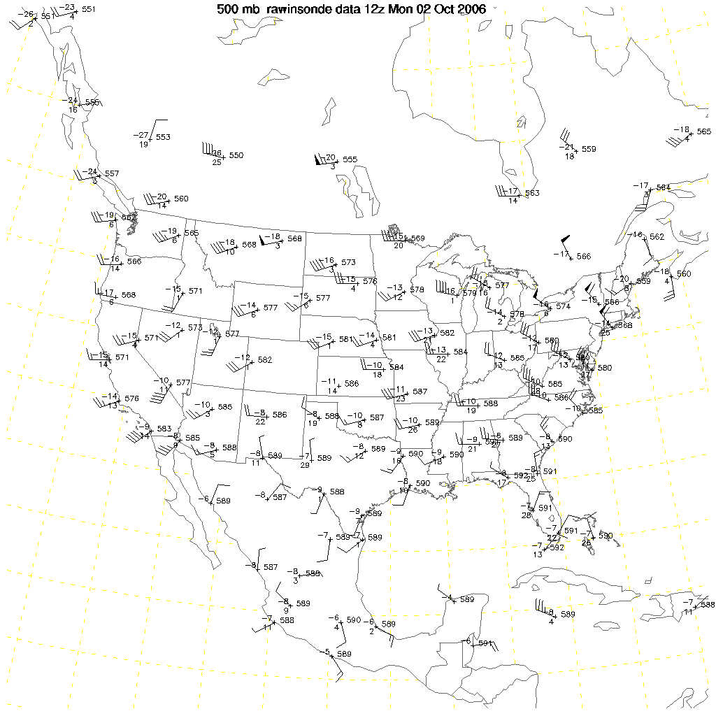 Solved Upper Air Weather MapThis is a 500 ﻿mb weather map | Chegg.com