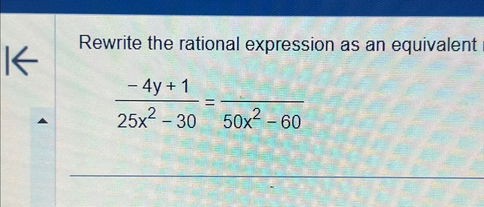 Solved Rewrite the rational expression as an | Chegg.com