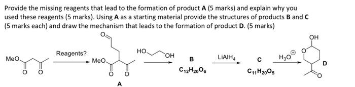 Solved Provide the missing reagents that lead to the | Chegg.com