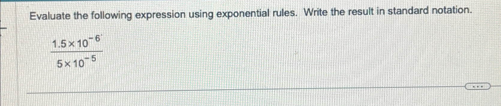 Solved Evaluate the following expression using exponential | Chegg.com