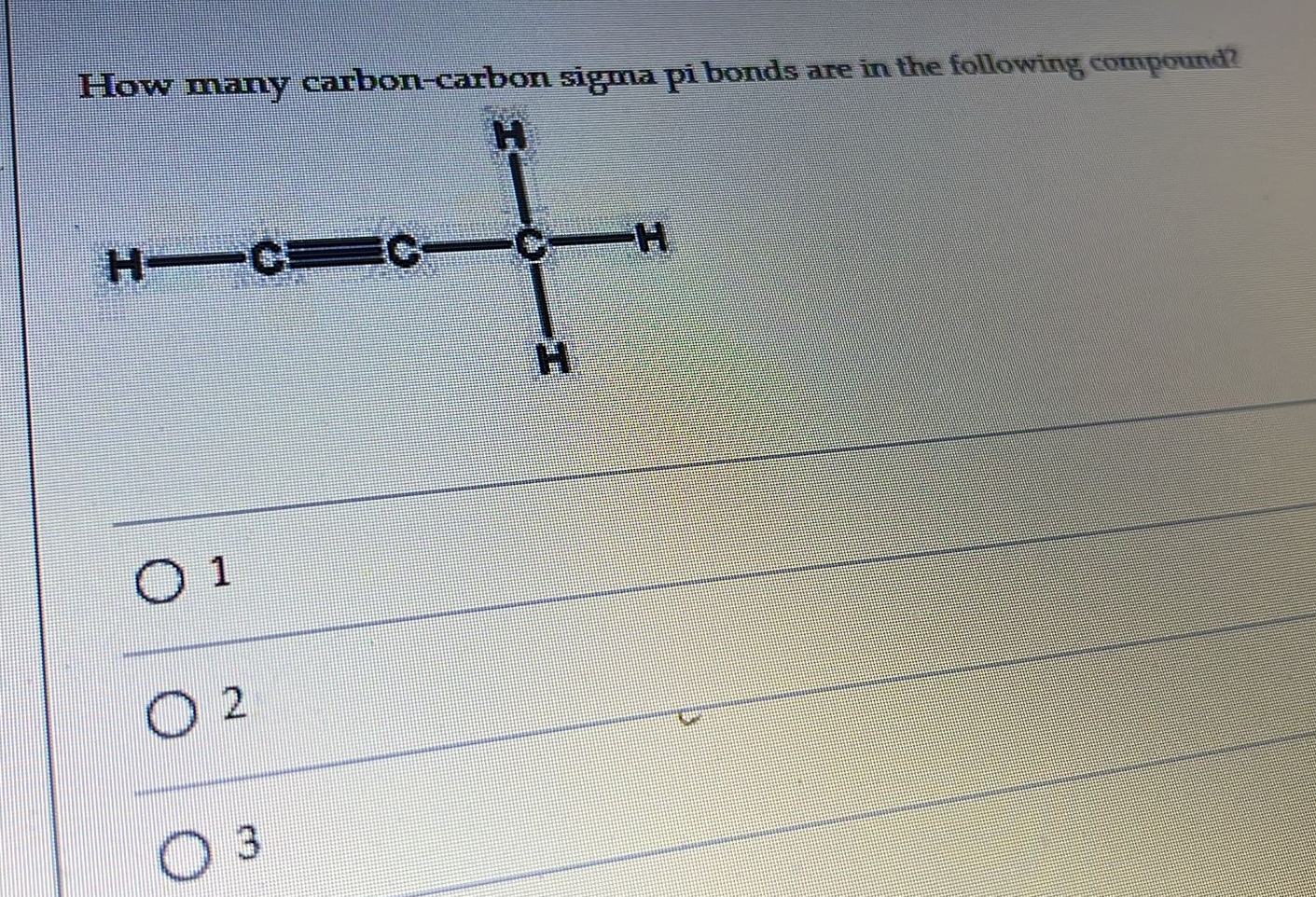 Solved How many carbon-carbon signa pi bonds are in the | Chegg.com