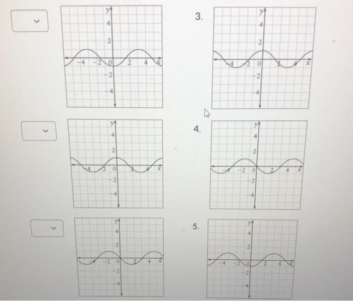 Solved The numbered graphs are the given functions and you | Chegg.com Solved The numbered graphs are the given functions and you | Chegg.com