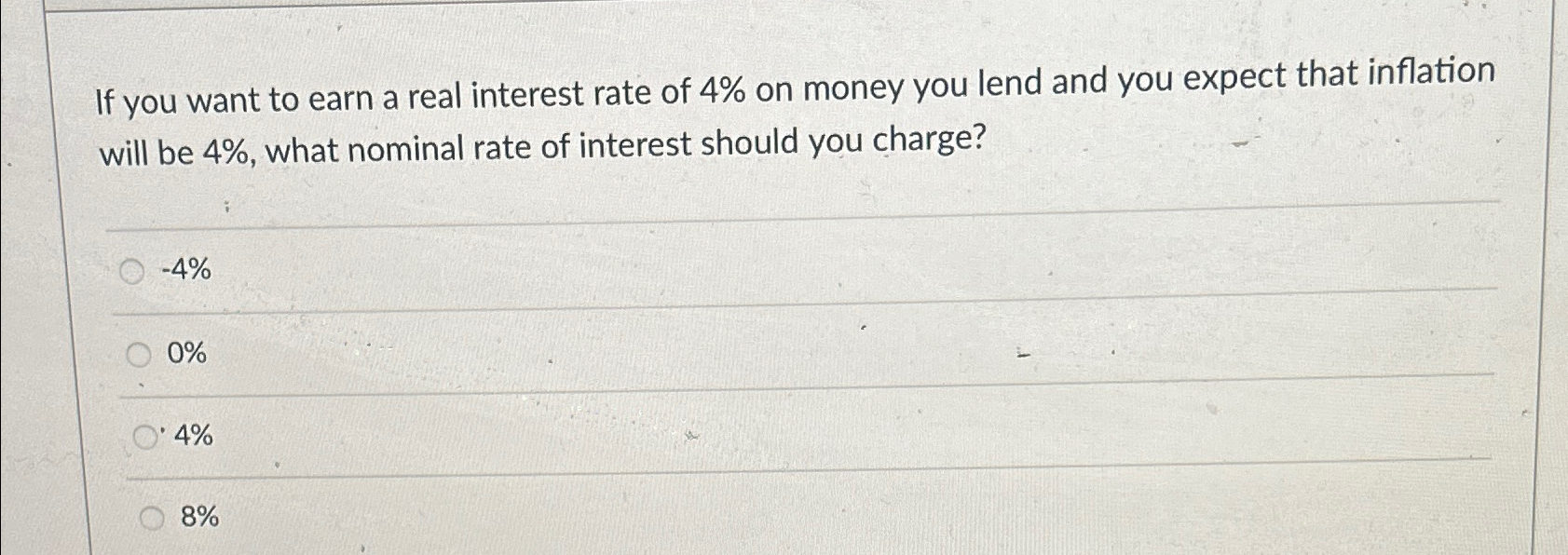 Solved If you want to earn a real interest rate of 4% ﻿on | Chegg.com