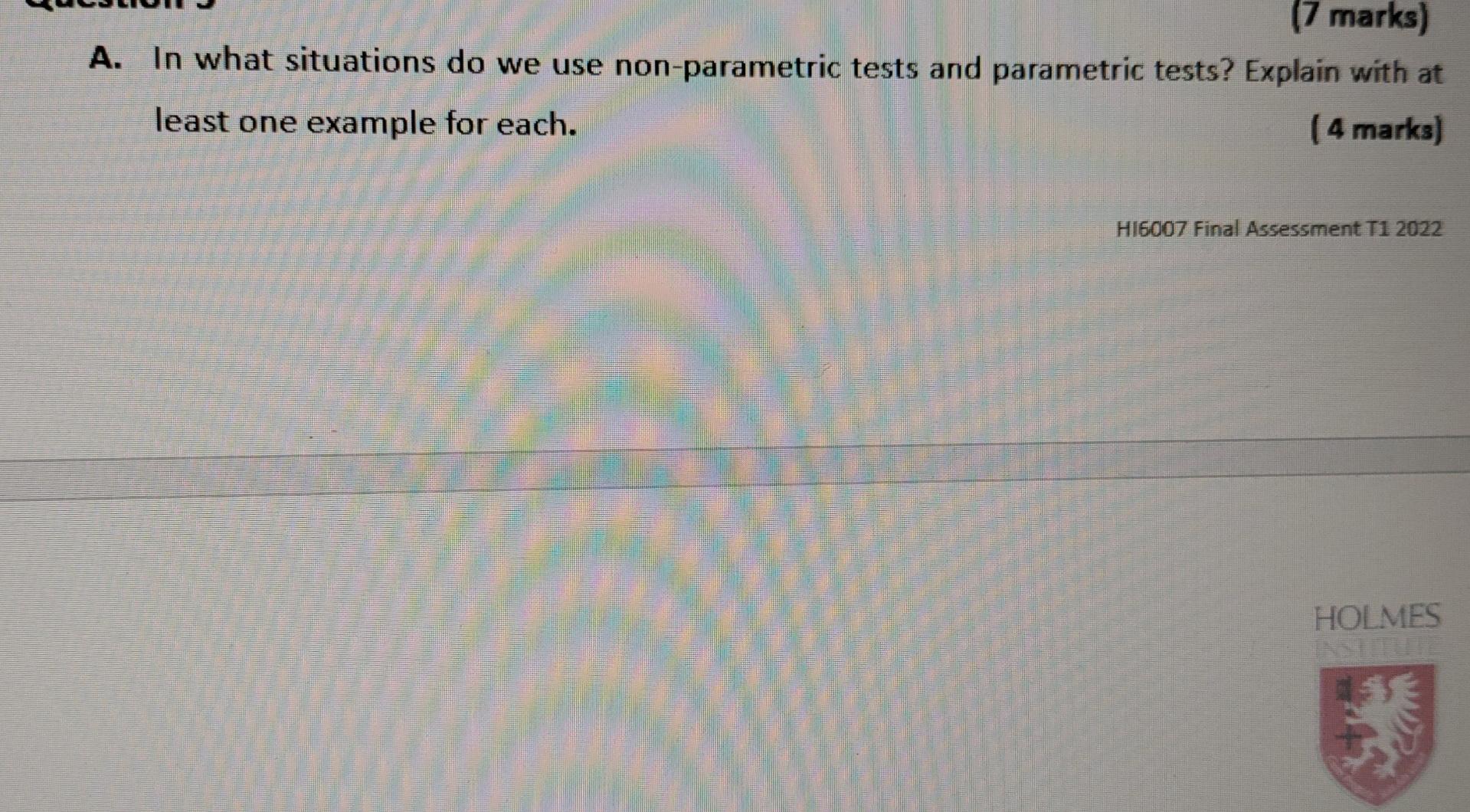 Solved (7 marks) A. In what situations do we use | Chegg.com