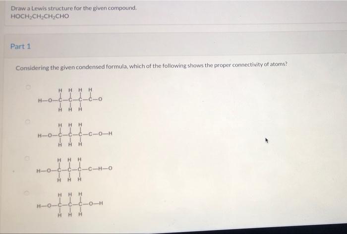 Solved Draw a Lewis structure for the given compound. | Chegg.com