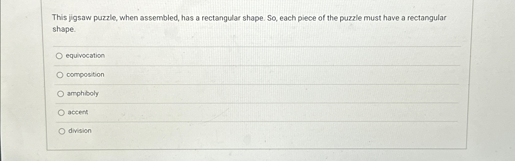 Solved This jigsaw puzzle, when assembled, has a rectangular | Chegg.com