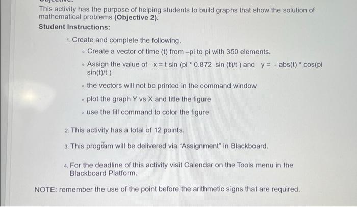 Solved This activity has the purpose of helping students to | Chegg.com
