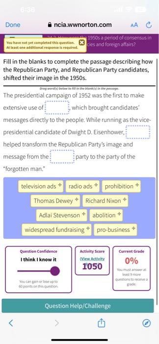 Fill in the blanks to complete the passage describing | Chegg.com