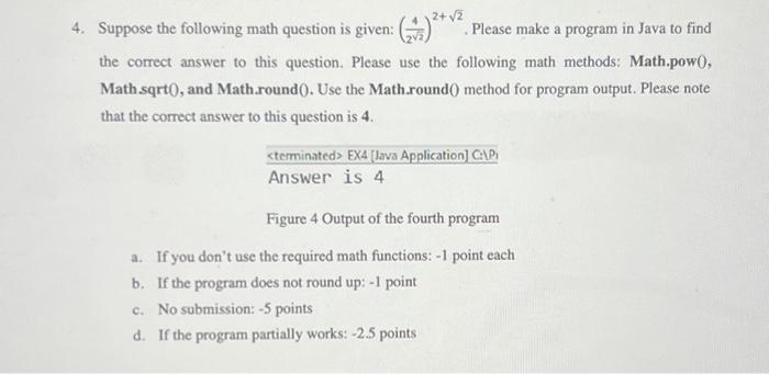 Solved Suppose the following math question is given: | Chegg.com