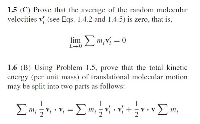 Solved 1.5 (C) Prove that the average of the random | Chegg.com