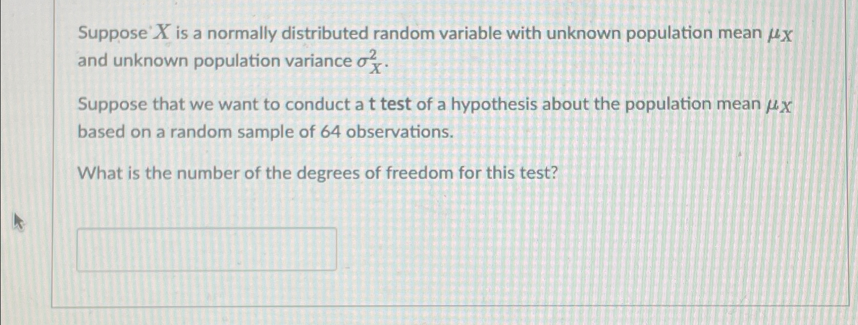 Solved Suppose X ﻿is A Normally Distributed Random Variable