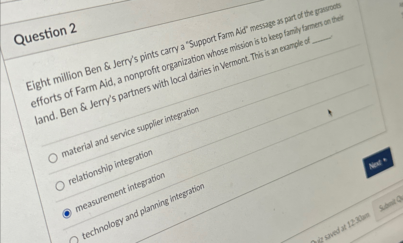 Solved Question 2Eight million Ben & Jerry's pints carry a | Chegg.com