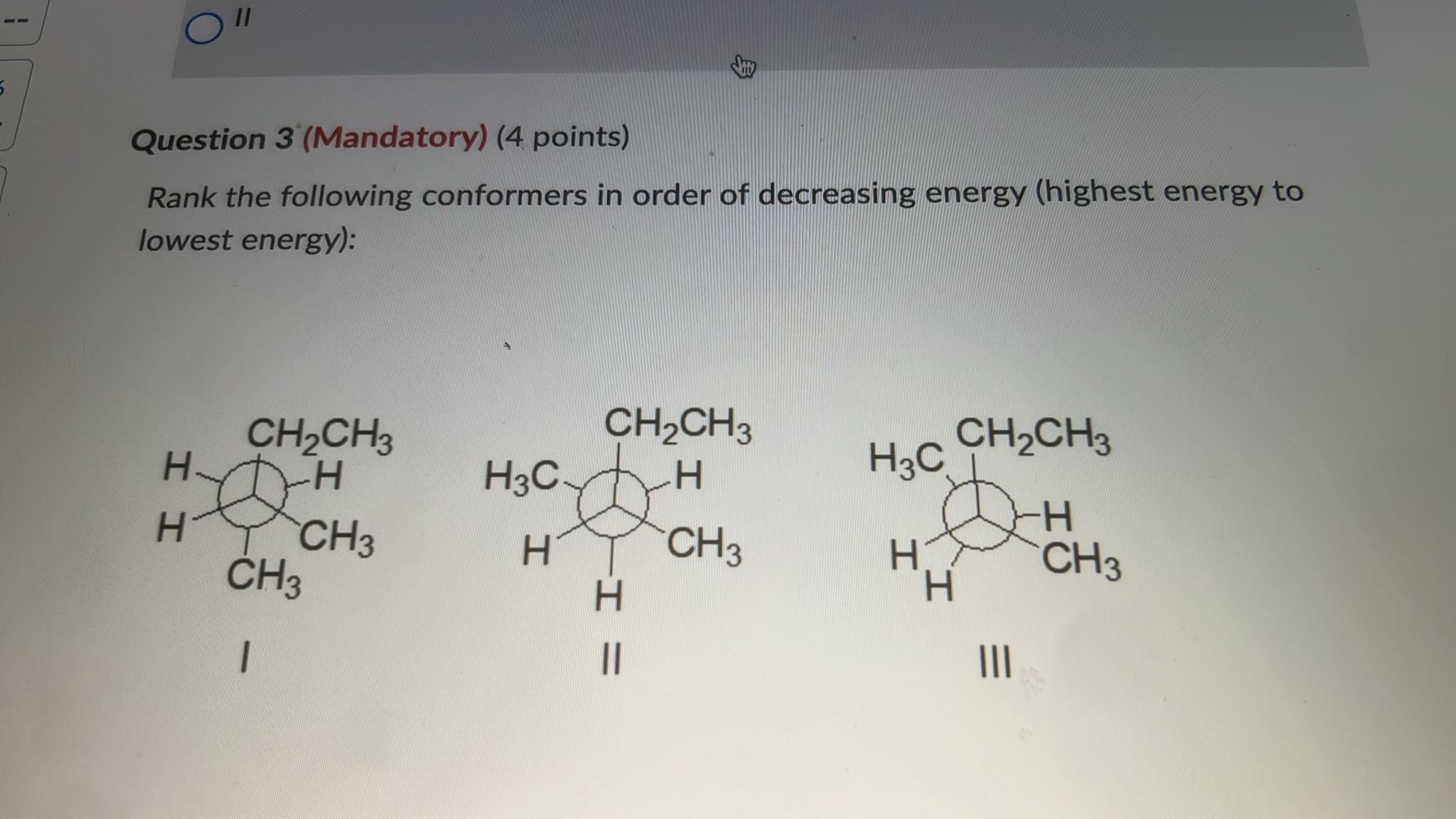 Solved Question 3 (Mandatory) (4 ﻿points)Rank the following | Chegg.com