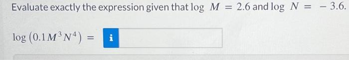 Solved Rewrite the expression log(AB)+log(A6) in terms of | Chegg.com