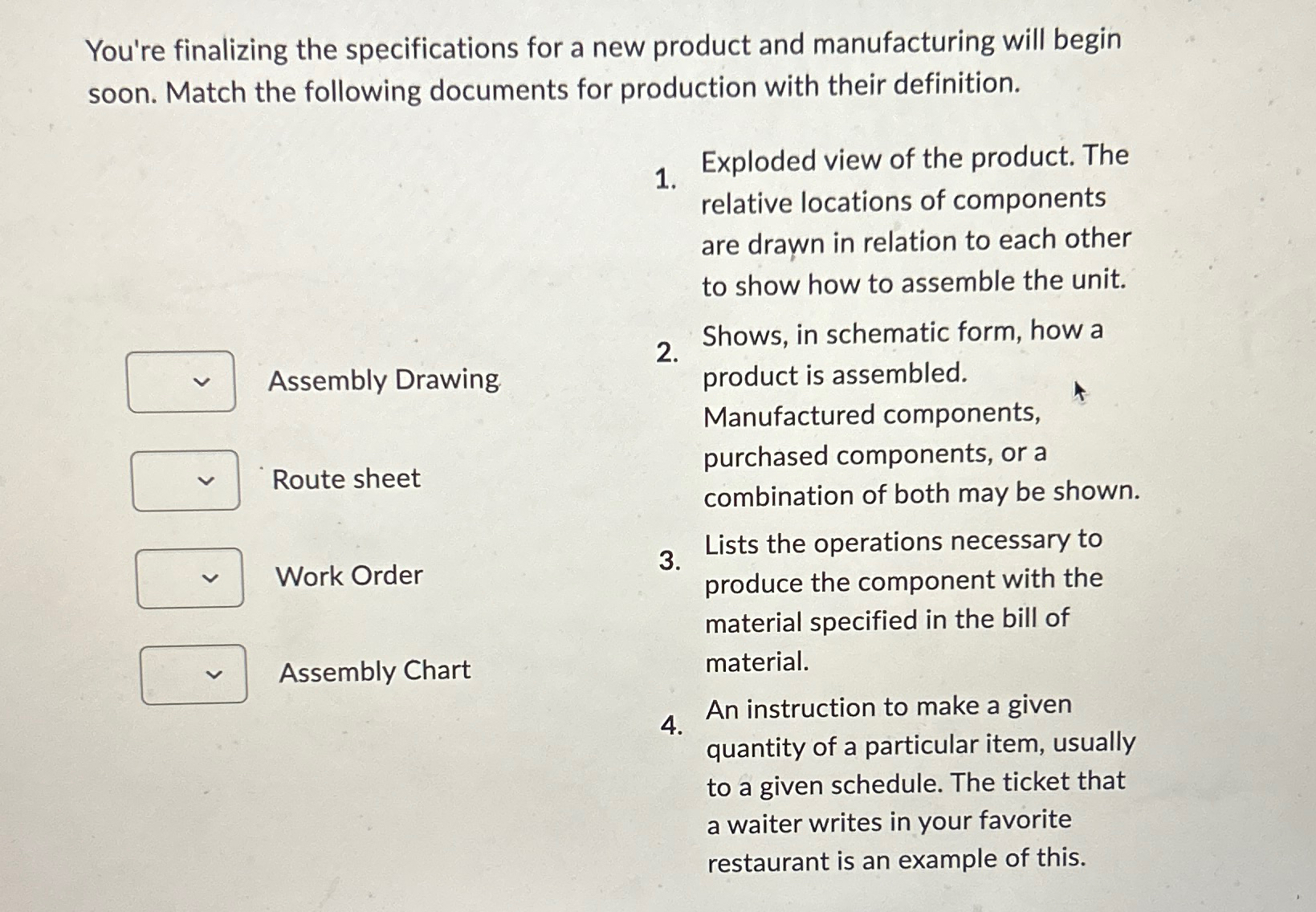 Solved You're finalizing the specifications for a new | Chegg.com