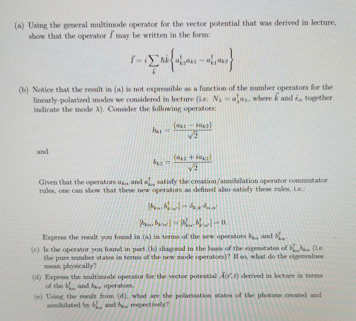 The angular momentum for a classical electromagnetic | Chegg.com