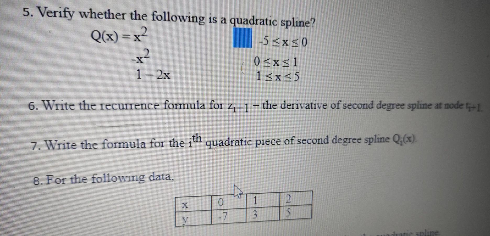Solved 5. Verify whether the following is a quadratic | Chegg.com