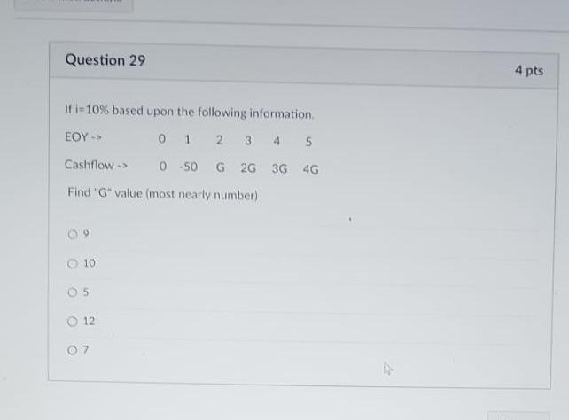 Solved If i=10% based upon the following information. Find " | Chegg.com