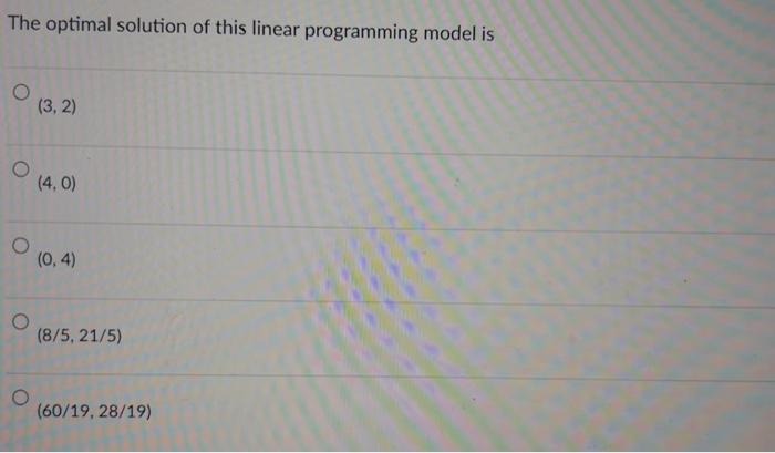 Solved The point (4,0) is feasible. infeasible. an extreme | Chegg.com