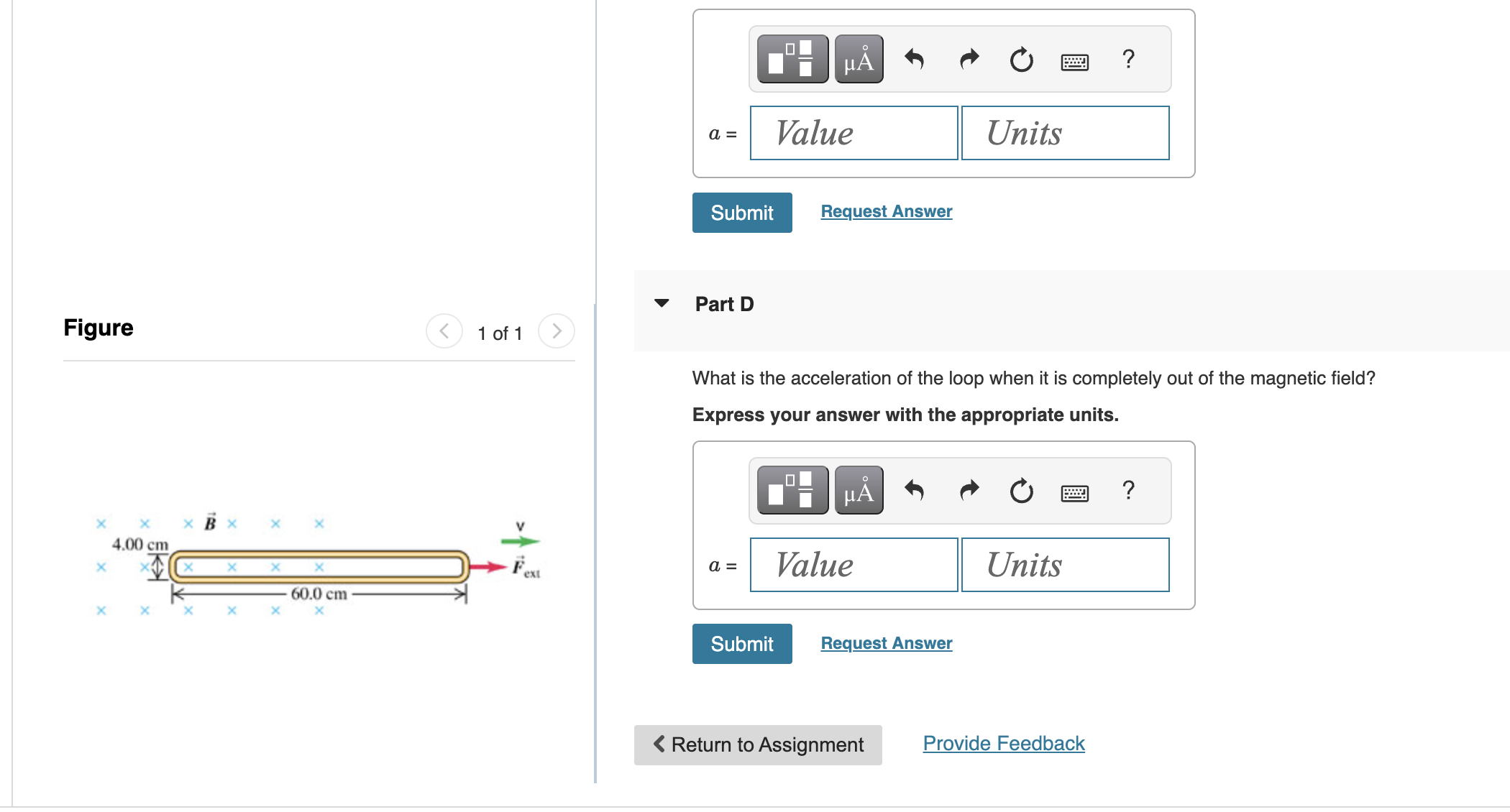 Solved A very long, rectangular loop of wire can slide | Chegg.com