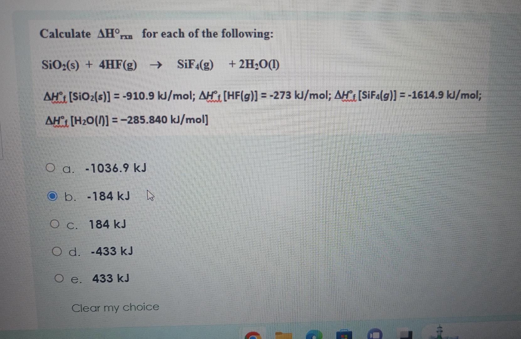 Calculate ΔH°?rm ﻿for each of the | Chegg.com