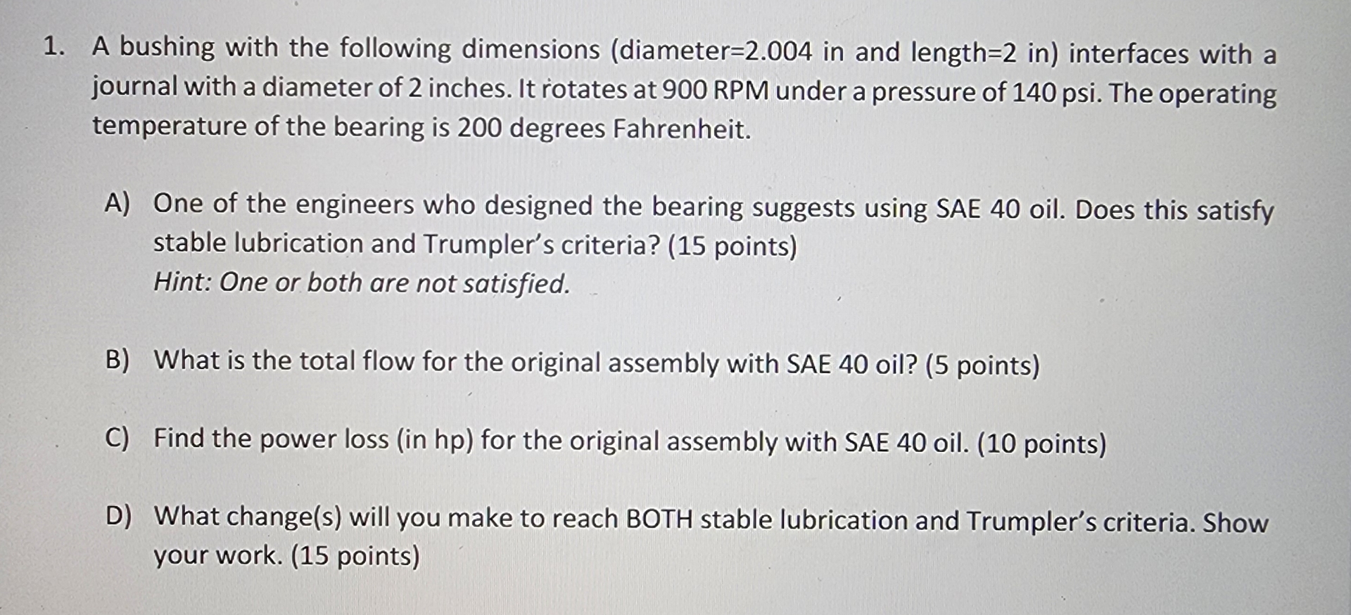 Solved A bushing with the following dimensions (diameter | Chegg.com