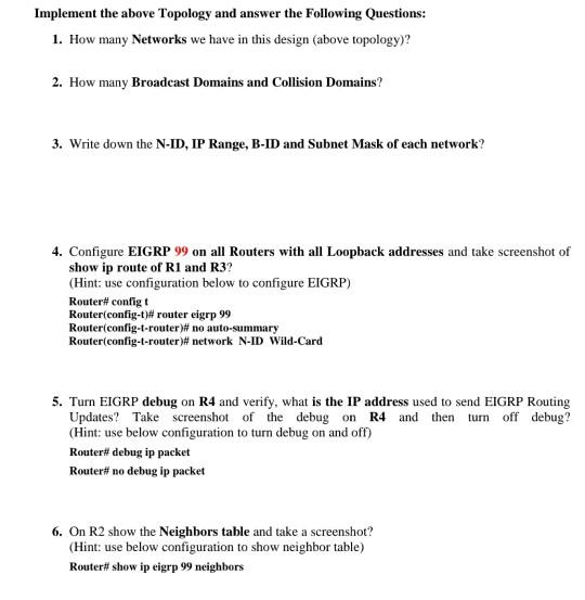 Solved 1. Creating Networking Devices and Assigning IP'S. 2. | Chegg.com