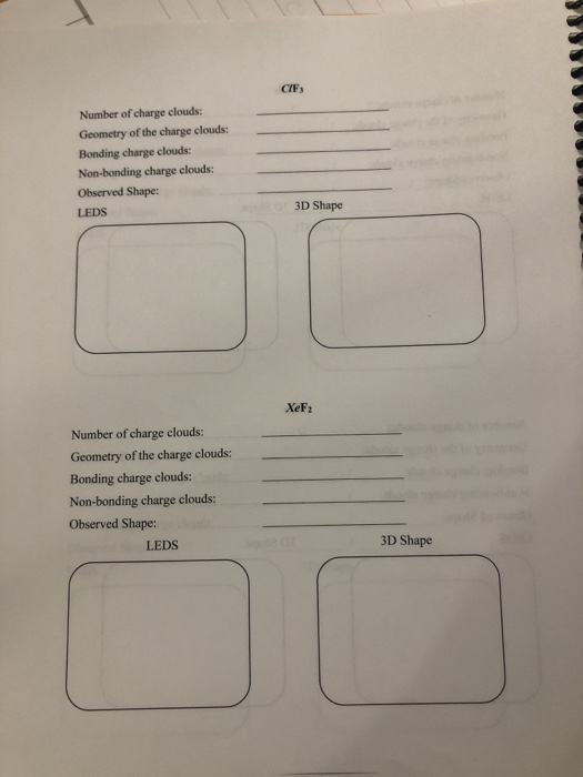 Number of charge clouds: Geometry of the charge | Chegg.com